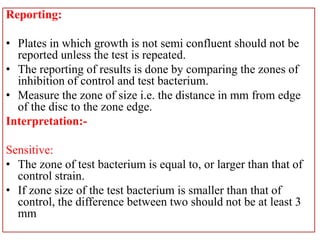 Antimicrobial sensitivity test | PPTX