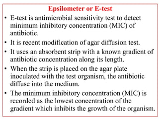 Antimicrobial sensitivity test | PPTX