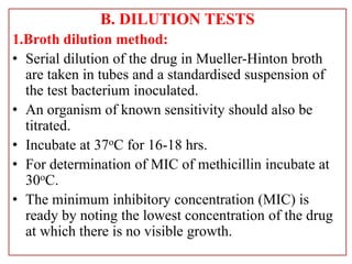 Antimicrobial sensitivity test | PPTX