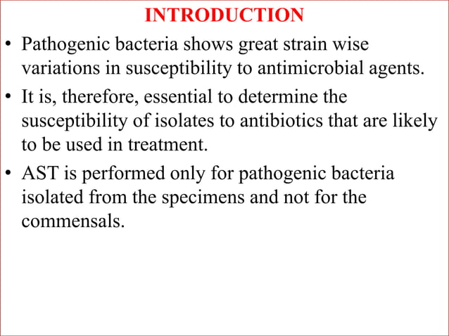 Antimicrobial sensitivity test | PPTX | Infectious Diseases | Diseases ...