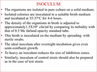 Antimicrobial sensitivity test | PPTX