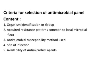Antimicrobial sensitivity testing | PPTX