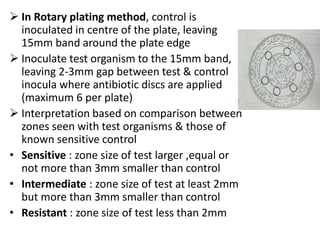 Antimicrobial sensitivity testing | PPTX