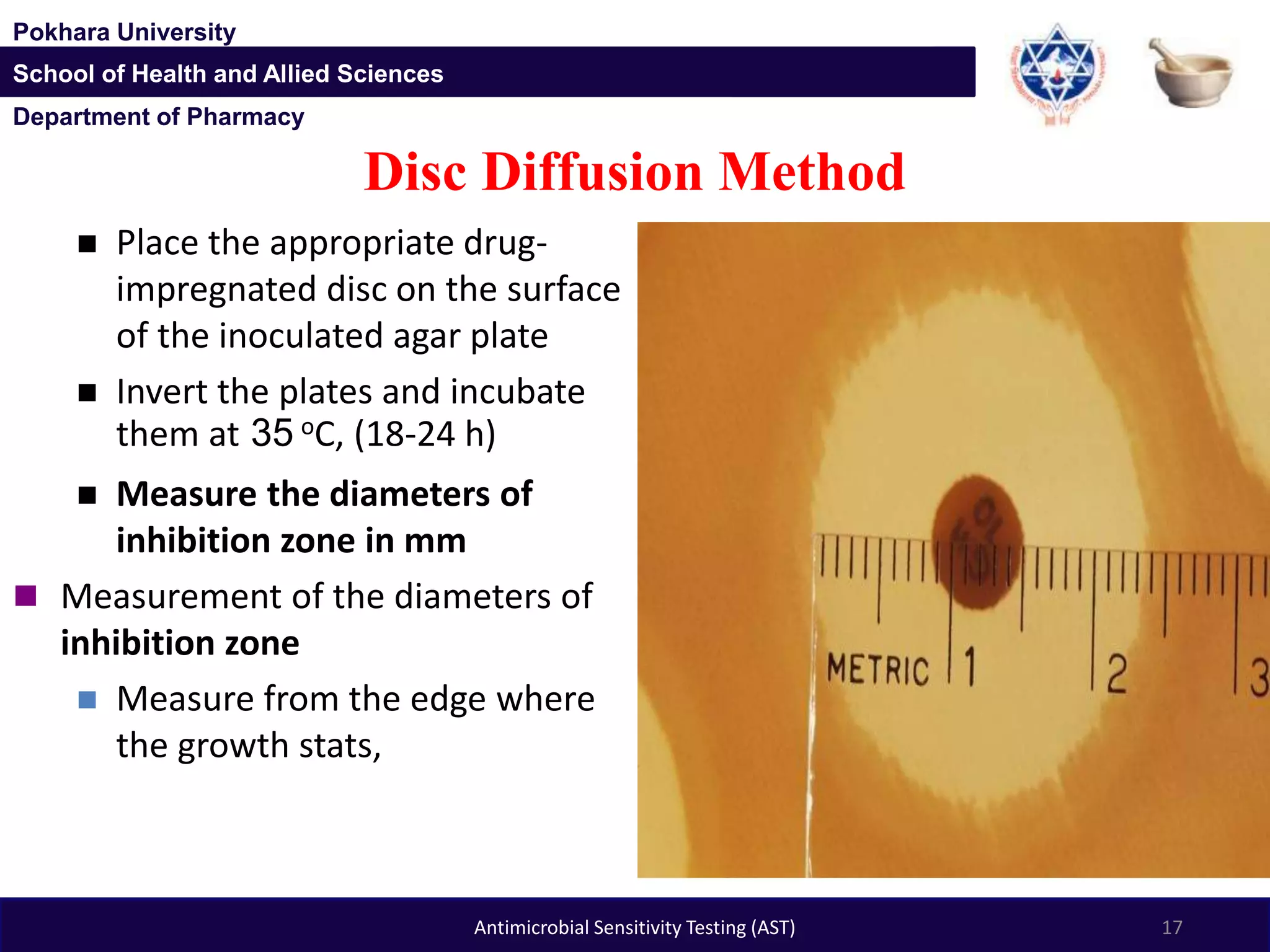 Antimicrobial sensitivity testing (AST) | PPTX