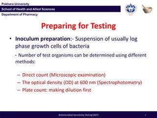 Antimicrobial sensitivity testing (AST) | PPTX