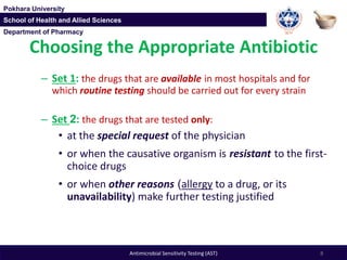 Antimicrobial sensitivity testing (AST) | PPTX