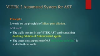 ANTIMICROBIAL SENSITIVITY TESTING kalyan kumar. G.pptx