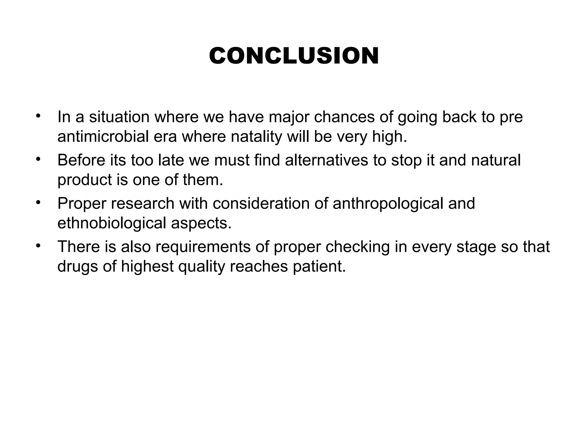 Antimicrobials from natural products used against resistant strains | PPT
