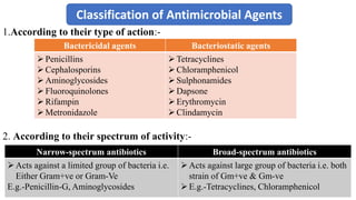 Antimicrobials General consideration | PPTX