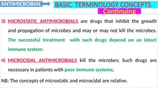 ANTIMICROBIALS PHARMACOLOGY AND THEIR CLINACL IMPORTANCE | PPTX
