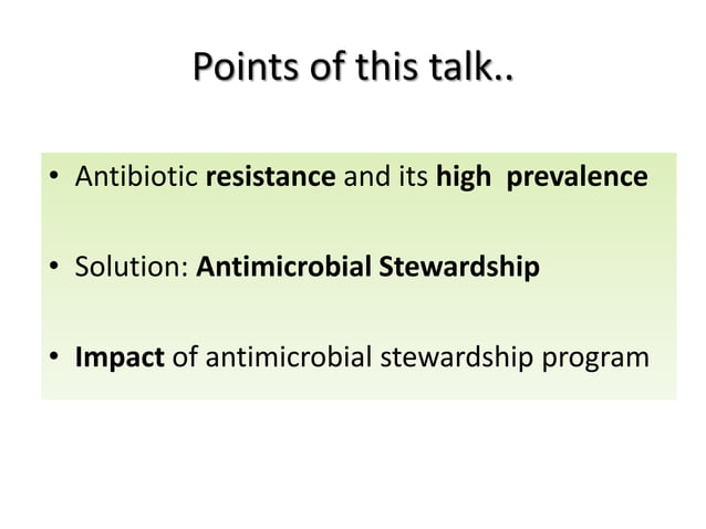 Antimicrobial stewardship | PPTX