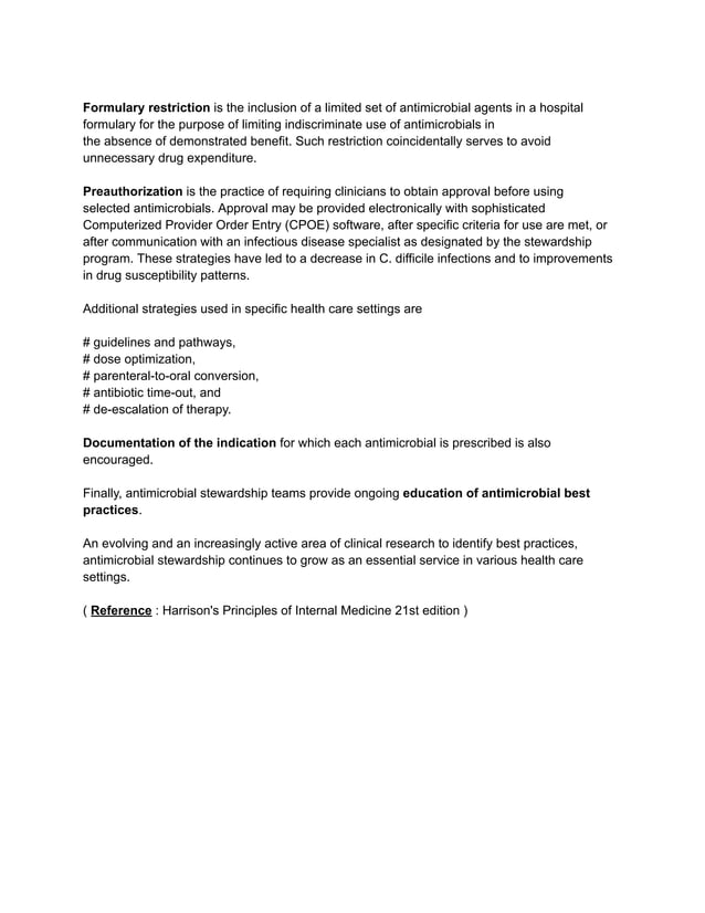 ANTIMICROBIAL STEWARDSHIP - IMPORTANT POINTS.pdf