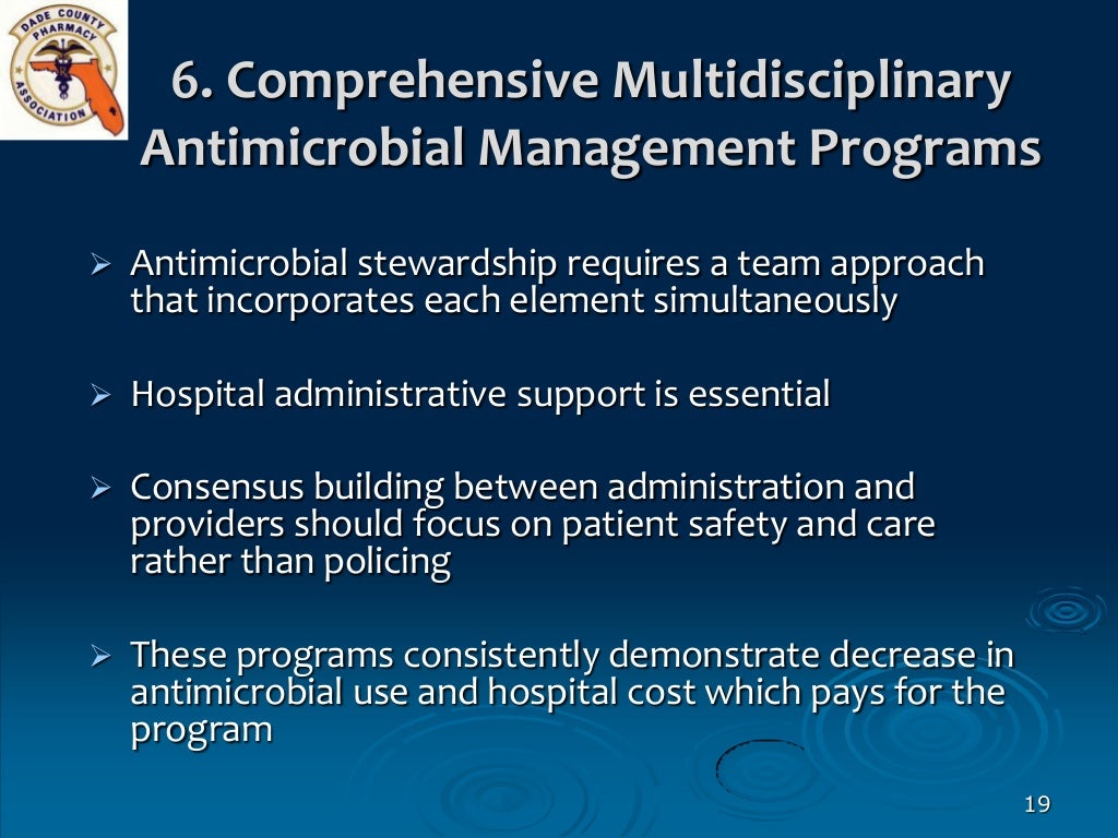 IDSA Practice Guidelines for Antimicrobial Stewardship Programs