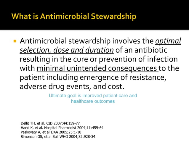 Antimicrobial stewardship ppt.pptx | Infectious Diseases | Diseases and Conditions