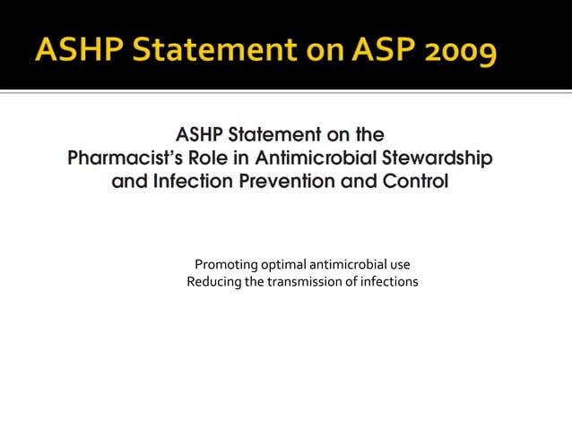 Antimicrobial stewardship ppt.pptx | Infectious Diseases | Diseases and ...
