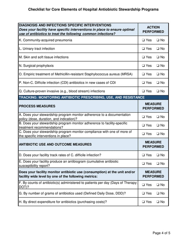 Antimicrobial stewardship program_checklist | PDF