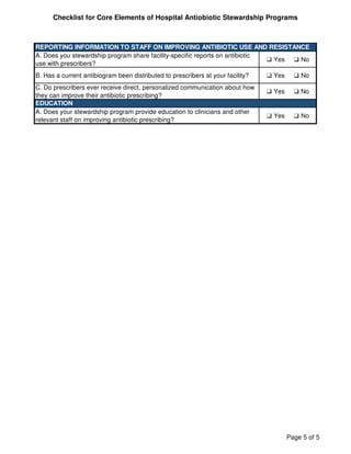 Antimicrobial stewardship program_checklist | PDF