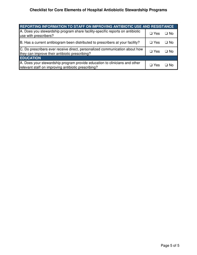Antimicrobial stewardship program_checklist | PDF