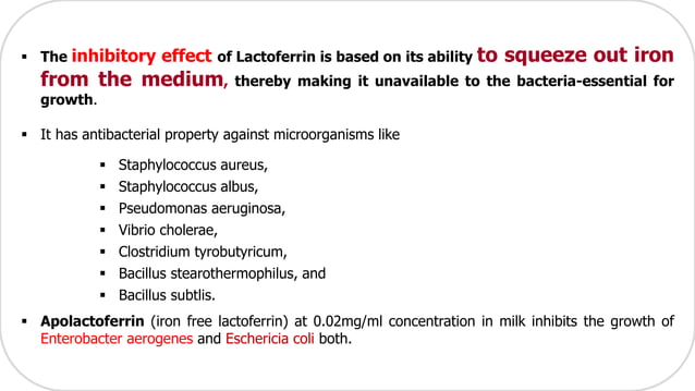 Antimicrobial substances in milk | PPTX | Infectious Diseases ...