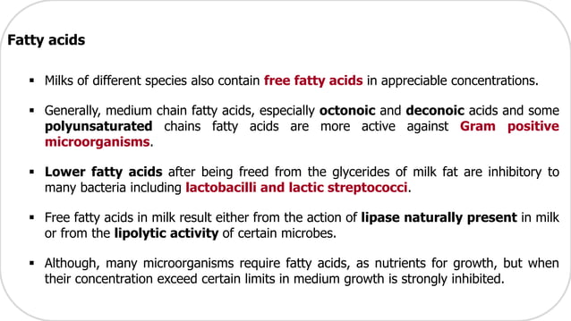 Antimicrobial substances in milk | PPTX | Infectious Diseases ...