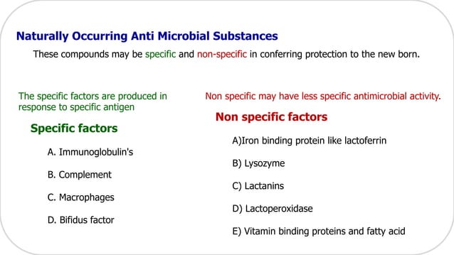 Antimicrobial substances in milk | PPTX | Infectious Diseases ...