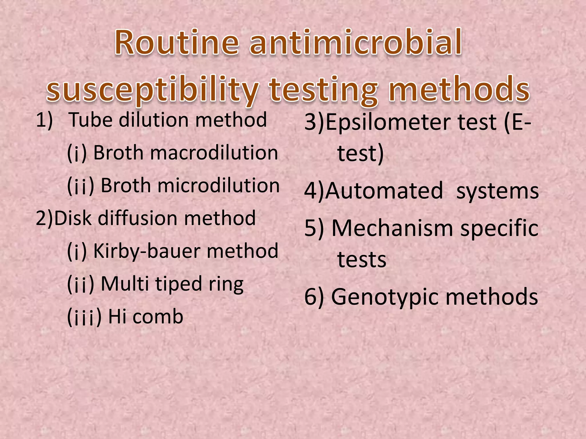 Anti microbial susceptibility testing | PPTX