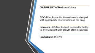 Antimicrobial susceptibility testing- Microbiology | PDF