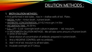 Antimicrobial susceptibility testing | PPTX