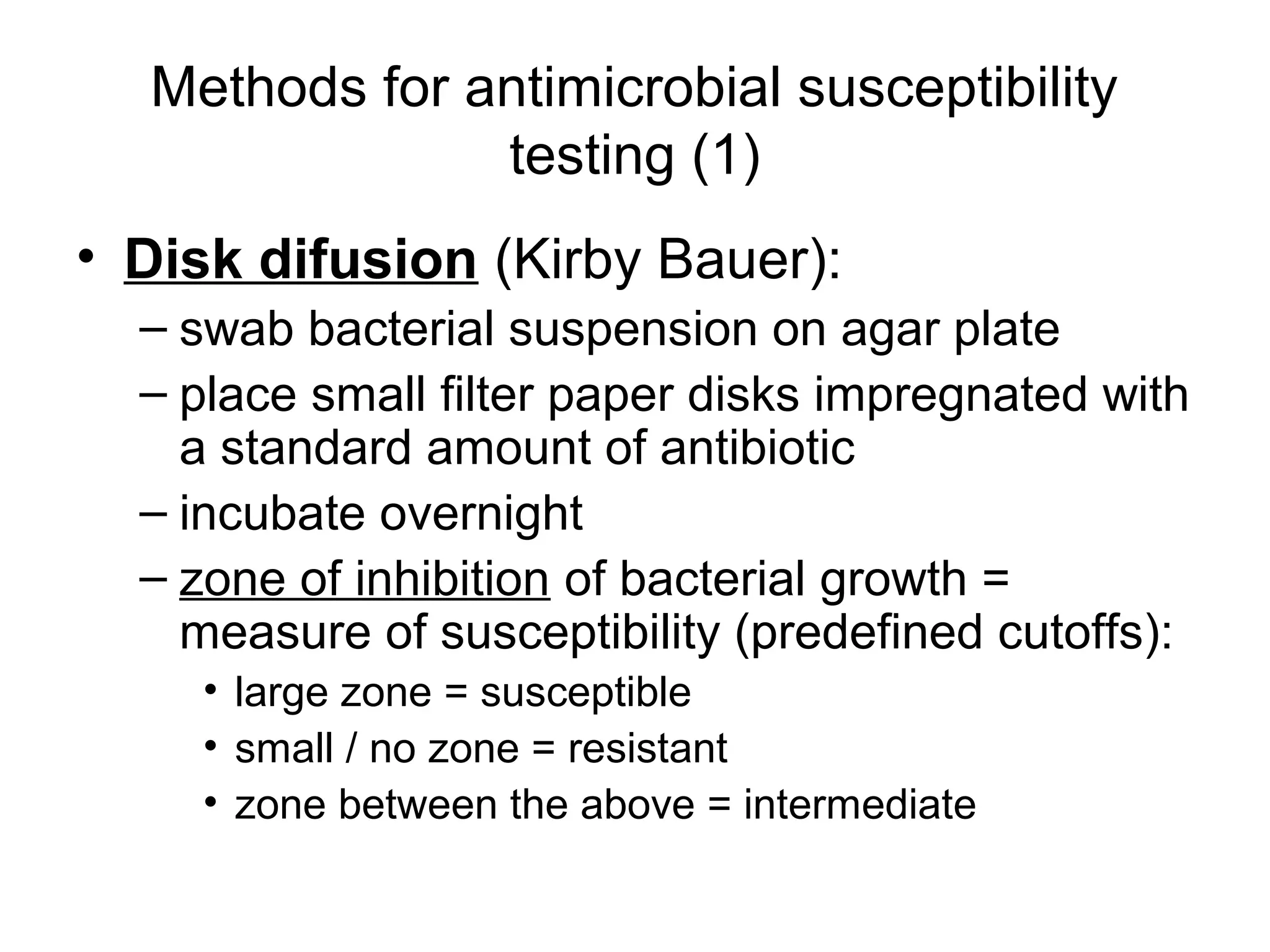 Antimicrobial susceptibility testing an overview of definitions and ...