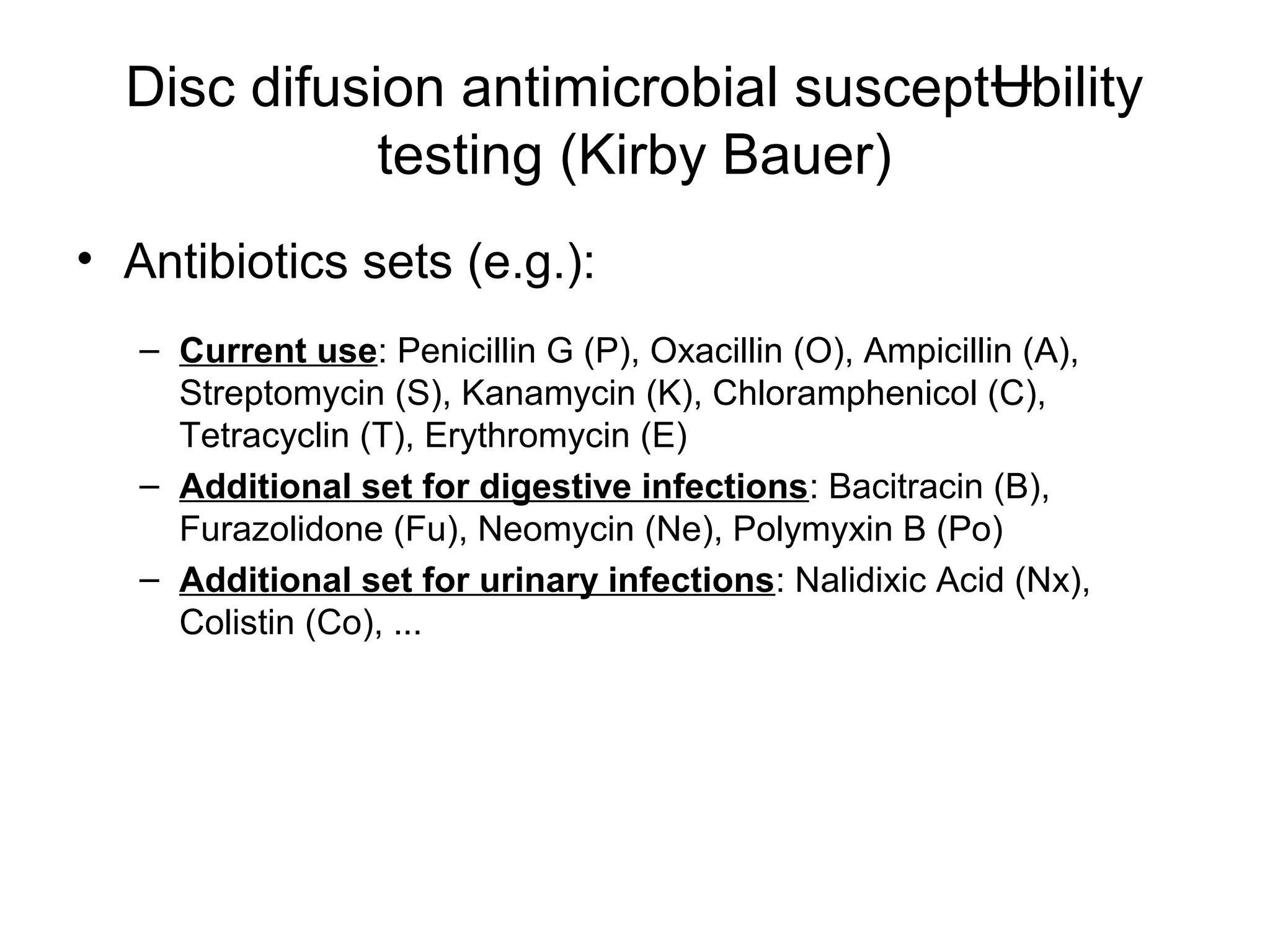 Antimicrobial susceptibility testing an overview of definitions and ...