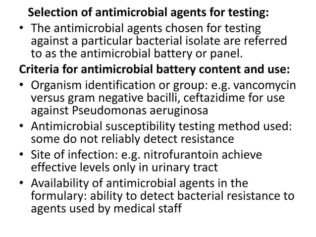 Antimicrobial Susceptibility Testing(AST).pptx | Infectious Diseases ...