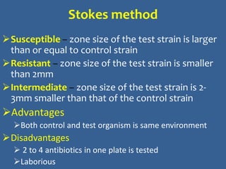 Antimicrobial susceptibility testing – disk diffusion methods | PPTX