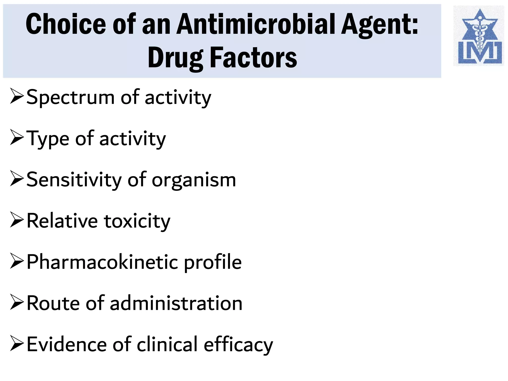 Antimicrobial therapy-General consideration | PDF
