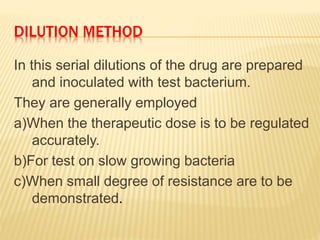 Antimicrobial therapy and drug sensitivity testing | PPT