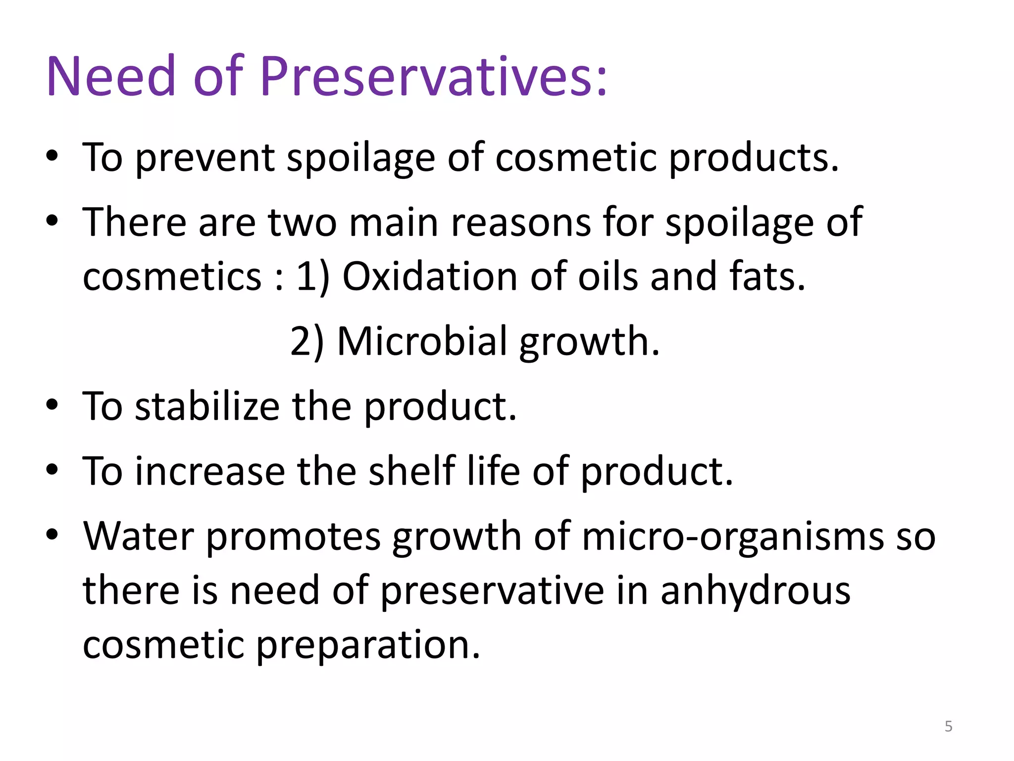 Antimicrobial used as preservatives | PPTX