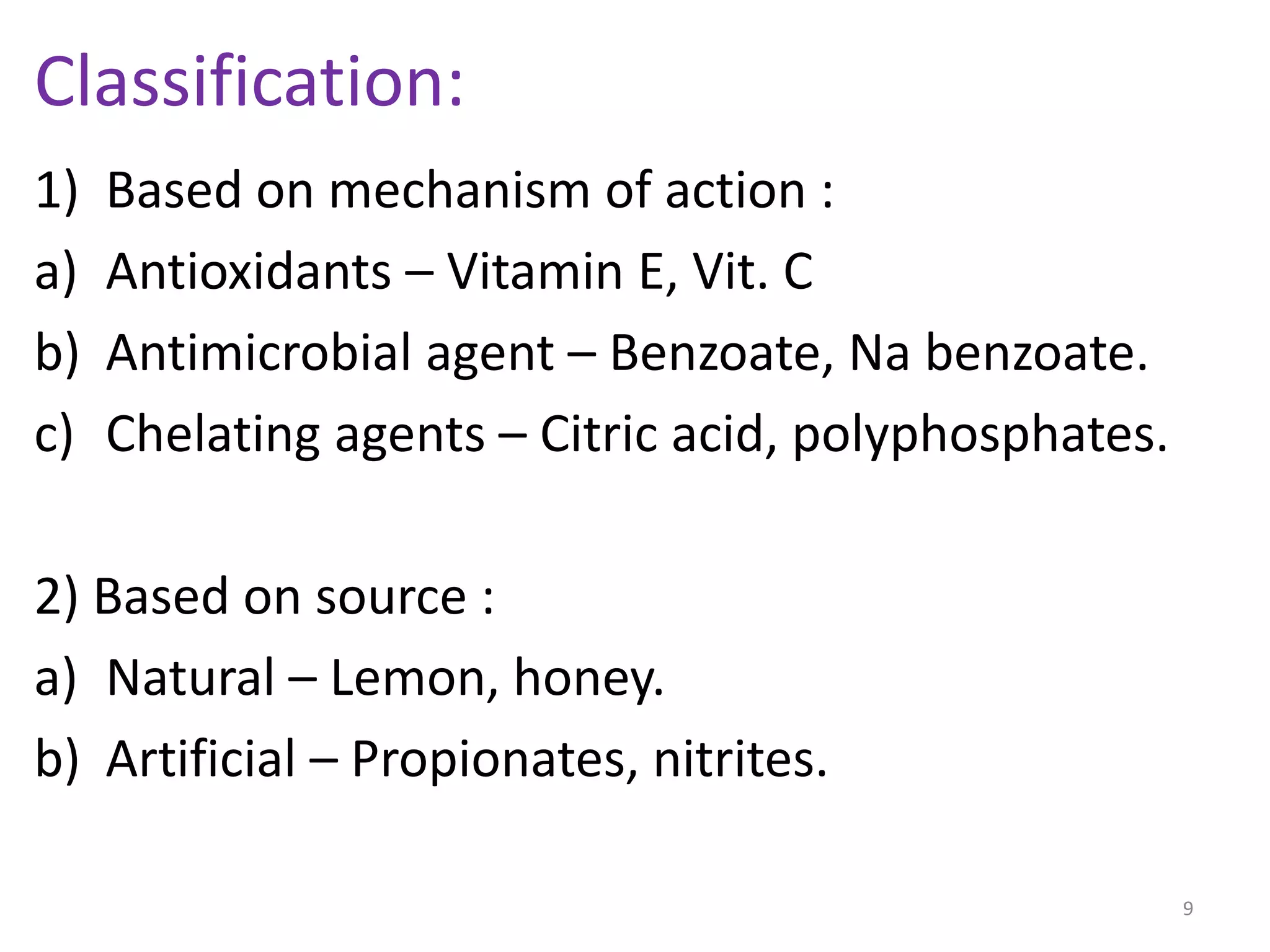 Antimicrobial used as preservatives | PPTX