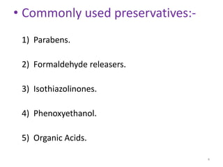 Antimicrobial used as preservatives | PPTX