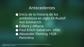 Antimicrobianos y resistencia bacteriana | PPTX