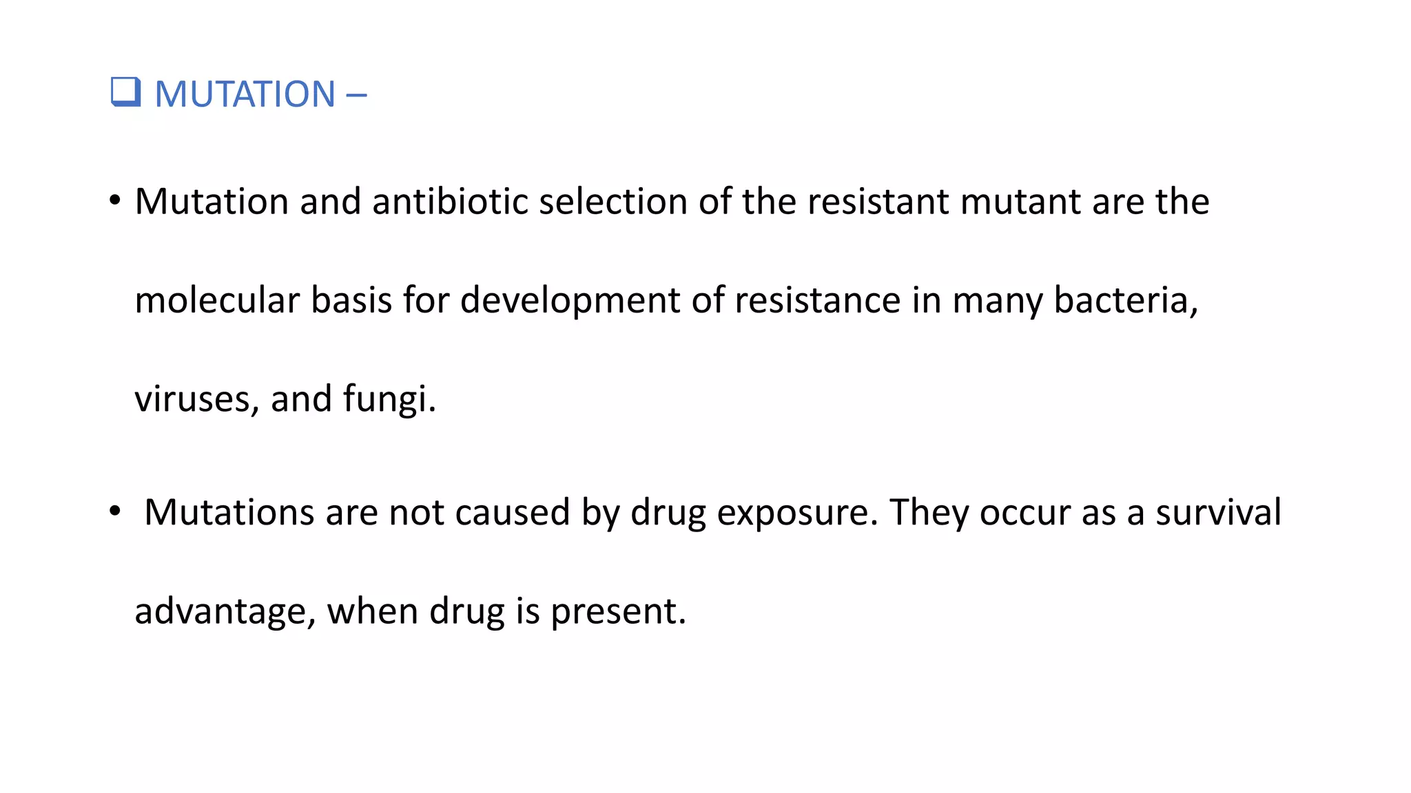 Antimicrobial resistance mechanism | PPTX