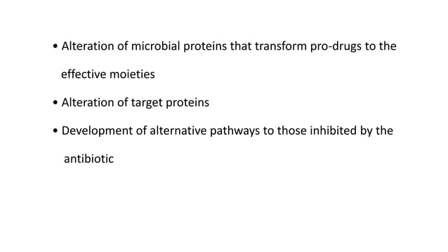 Antimicrobial resistance mechanism | PPTX