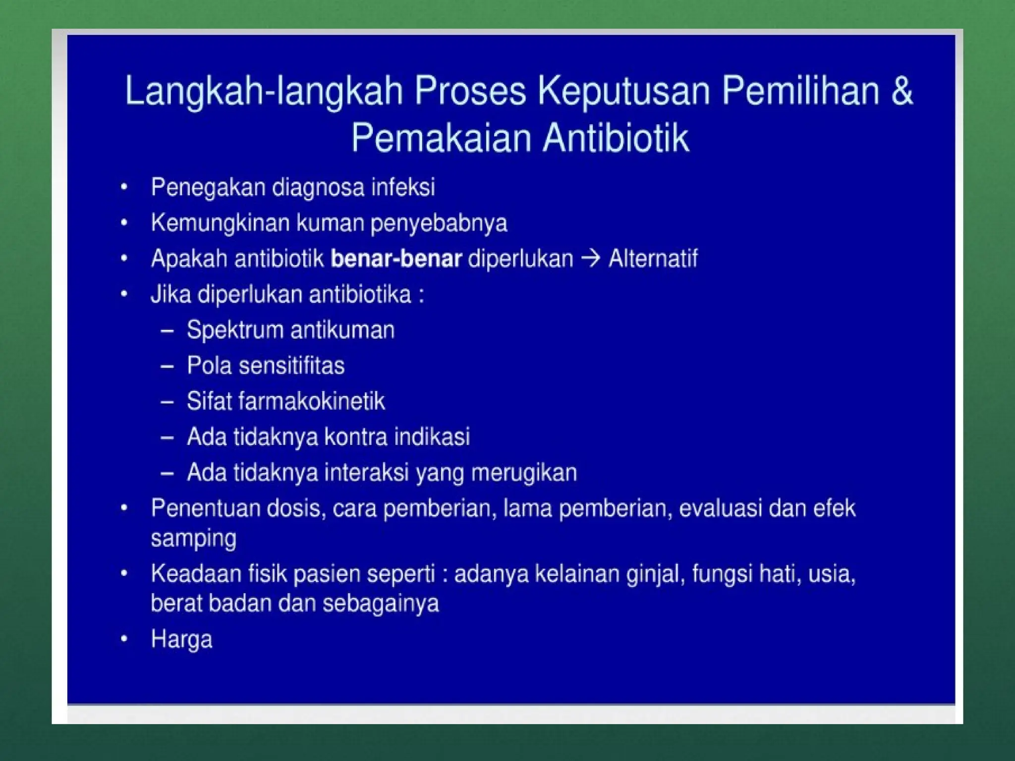 PENGGUNAAN ANTIMIKROBA YANG BIJAK FKTP... | PPTX