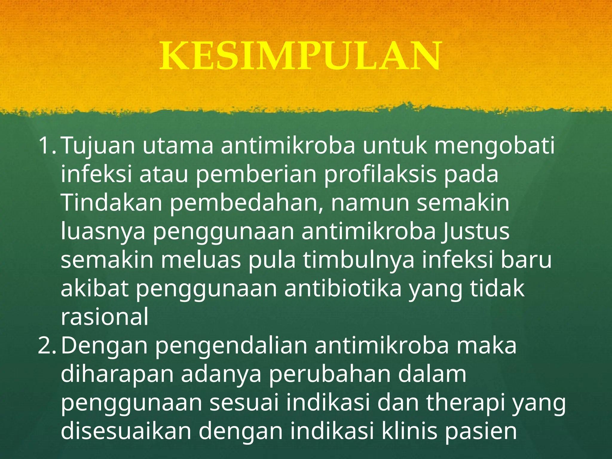 PENGGUNAAN ANTIMIKROBA YANG BIJAK FKTP... | PPTX