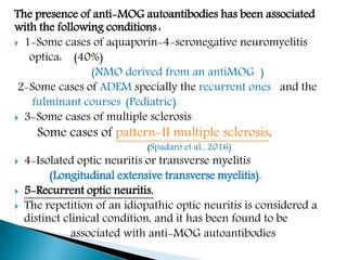 Anti-MOG Antibody-Associated Diseases - Prof. Ayman Nassef | PPTX