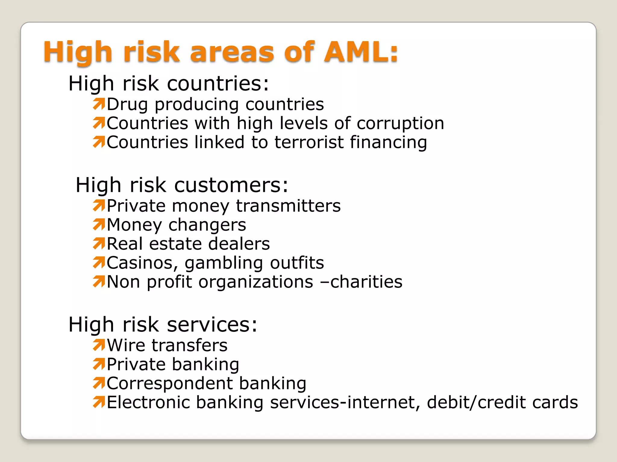 Anti money laundering | PPTX