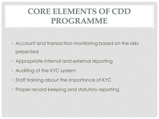 Anti Money Laundering - CDD & KYC | PDF