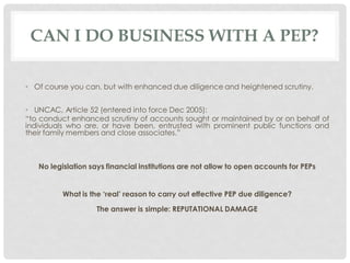 Anti money laundering - PEPs | PDF