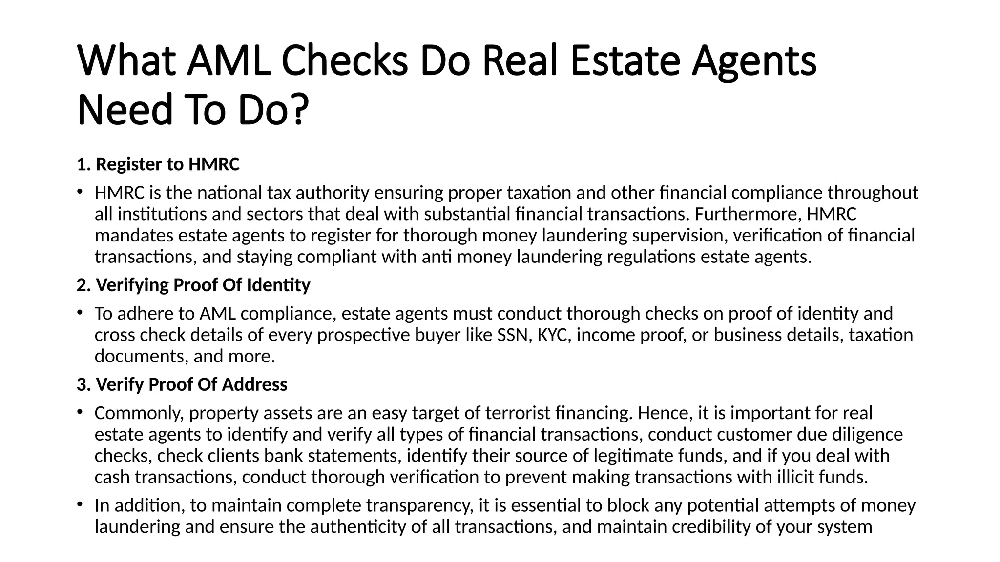 Anti Money Laundering Regulations Estate Agents | AML Square | PPTX