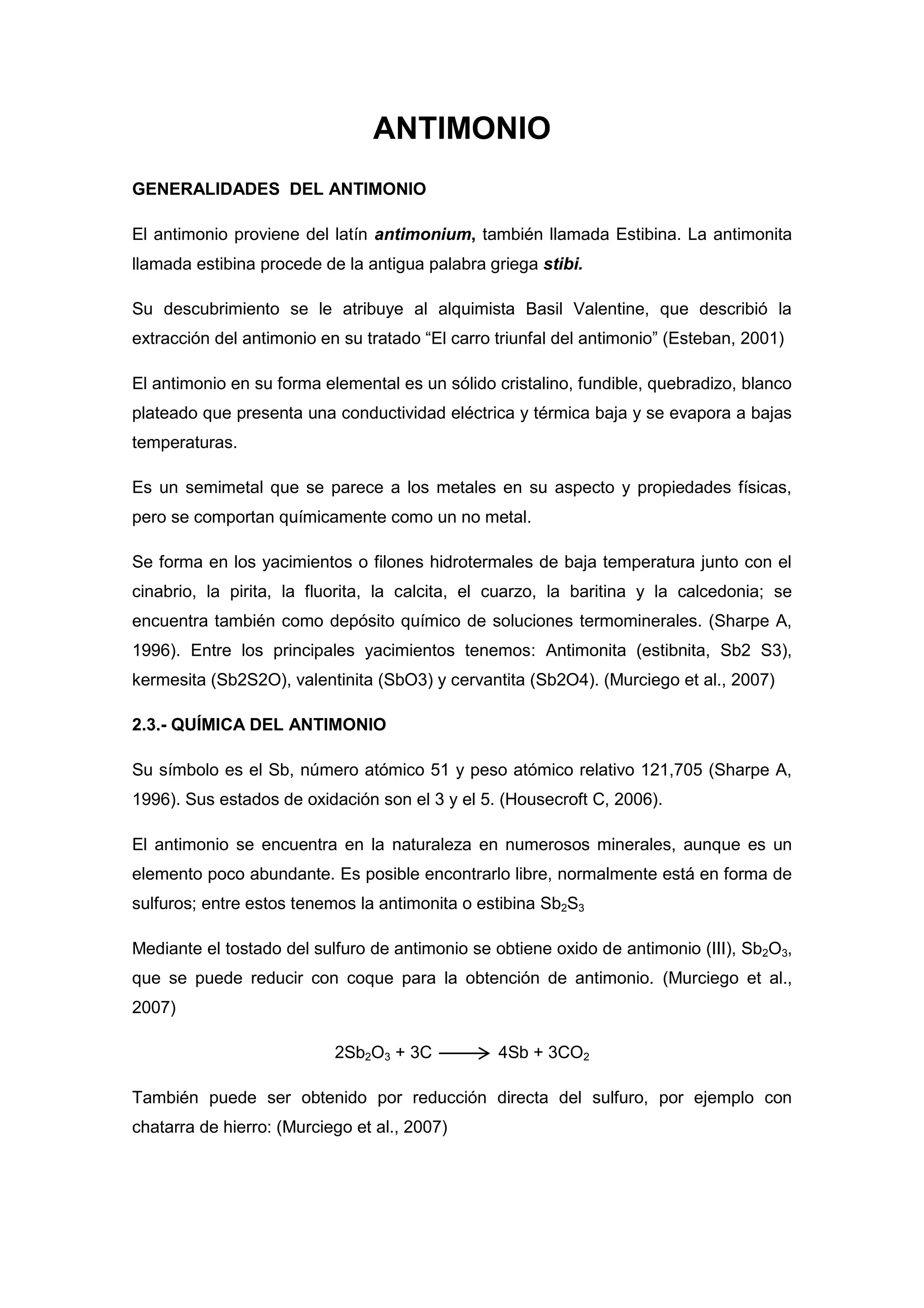 Antimonio | PDF