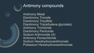 Antimony | PDF | Commodities | Economy