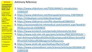 Antimony poisoining | PDF